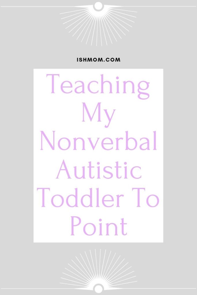 Teaching My Non Verbal Autistic Toddler To Point | Ish Mom